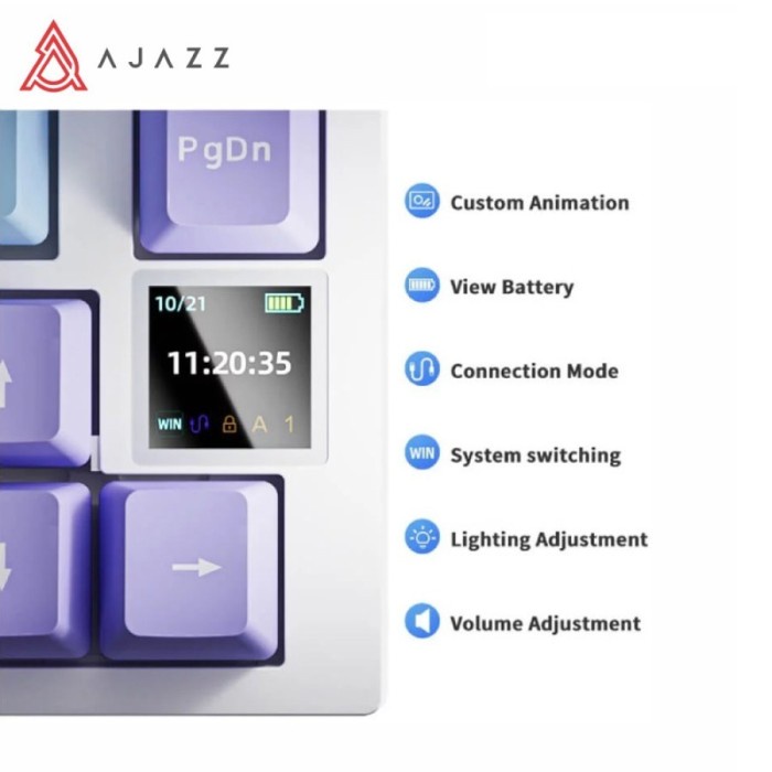 Jual CUCI GUDANG Ajazz AK820 GTS Pro 75% Tri-mode Connection Mechanical ...