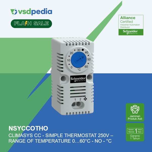 Jual SCHNEIDER CLIMASYS CC - SIMPLE THERMOSTAT 250V NSYCCOTHO | Shopee ...