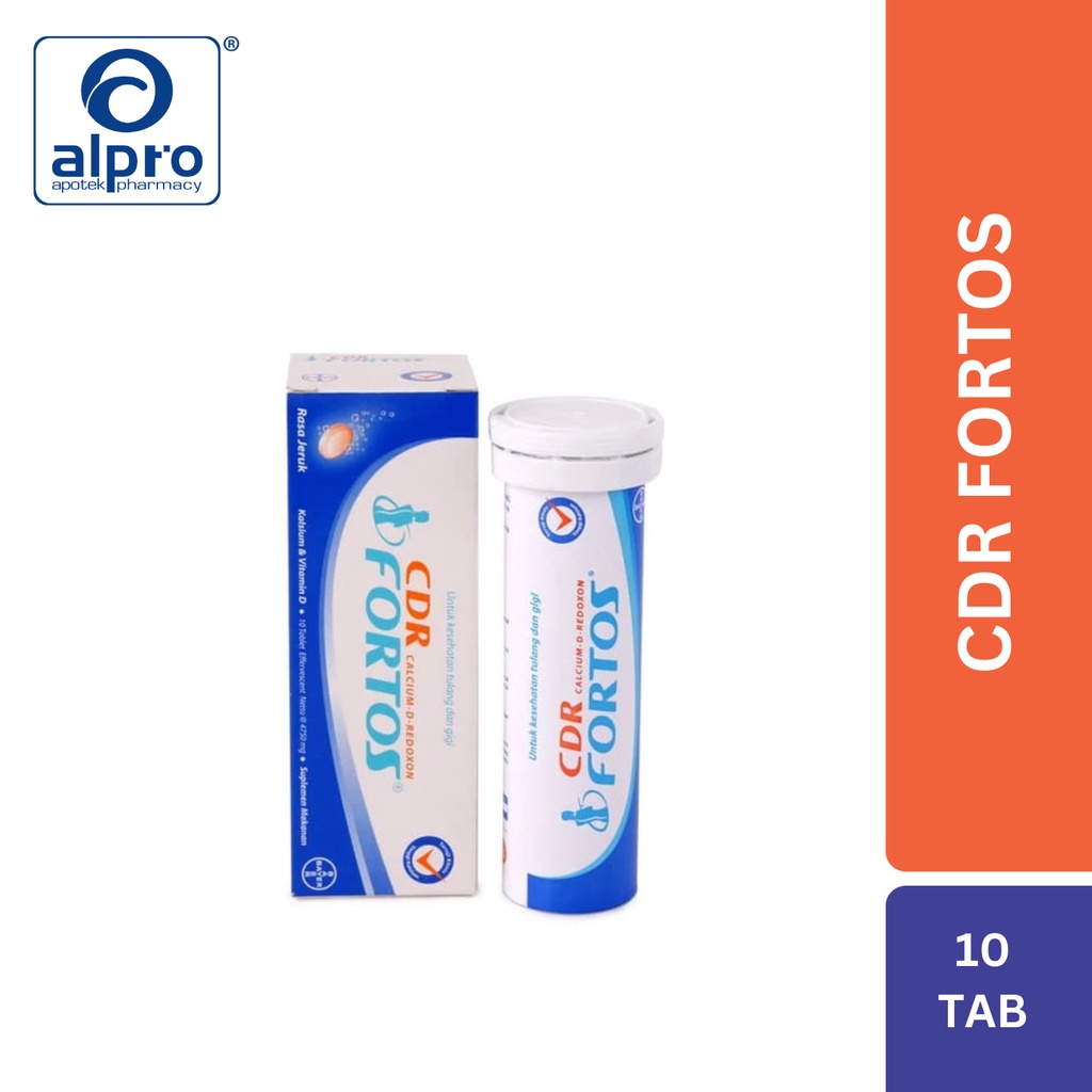Jual Cdr Fortos 10 Tablet – Suplemen Kalsium & Vitamin D | Shopee Indonesia