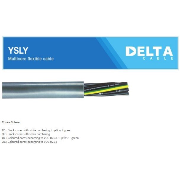 Jual Kabel Ysly-Jz 25 X 0.5 Mm / Kabel Control / Ysly 25 X 0.5 /Delta ...