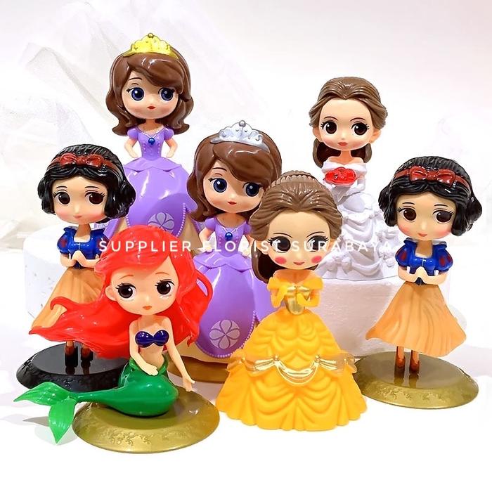 Jual Mntb" Disney Princess Hiasan Kue Tart Cake Topper Dekorasi Kue ...