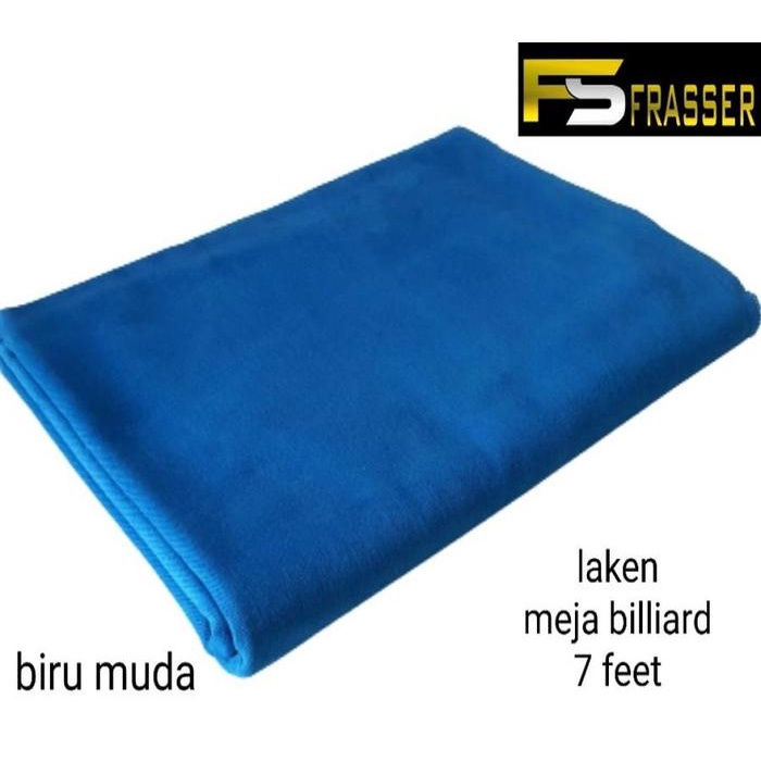 Jual Laken Kain Biliard Karpet Meja Billiard 7 Feet Biliar Biru Muda ...