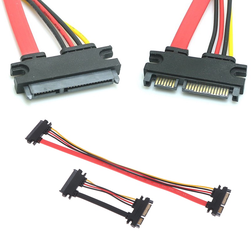 Jual Sata 22 Pin Male To Female Sata Extension Cable SATA 22 Pin Male ...
