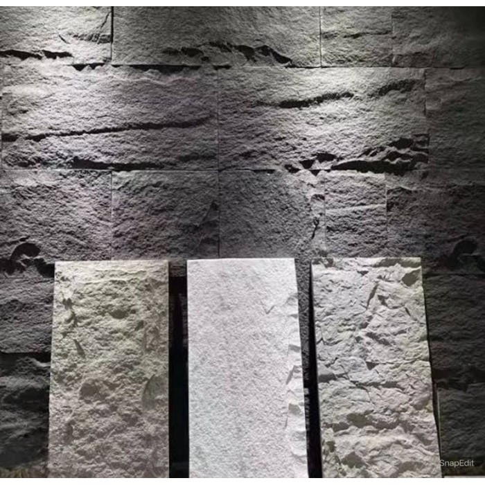 Jual (Expert) PU Stone Rock Panel Dinding motif batu alam 60cm x 1.2m x ...