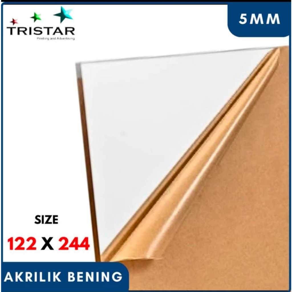 Jual AKRILIK LEMBARAN BENING MERK STAR ROYAL 5mm (Uk 122 x 244 cm) | Shopee Indonesia