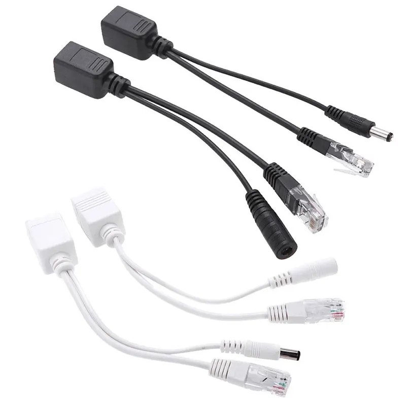 Jual 30 Pair Poe Cable White/Black Colour Poe Splitter + Poe Injector ...