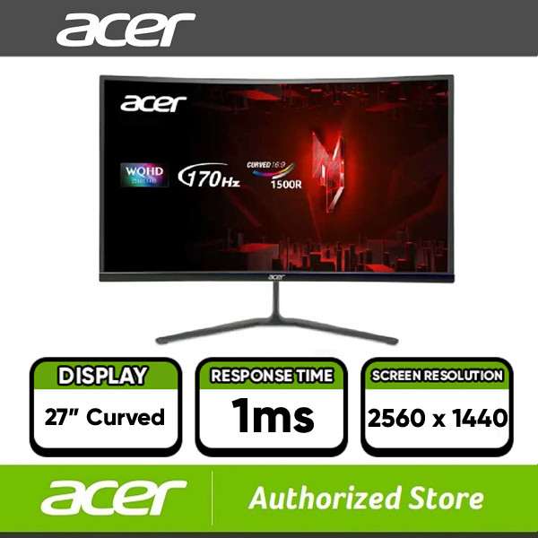 Jual Acer 27 inch 2K Curved Gaming Monitor UM.HE0SN.201_OE | Shopee ...