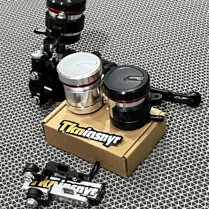 Jual Tabung Minyak Rem / Brake Fluid Reservoir Tank Alumunium Universal ...