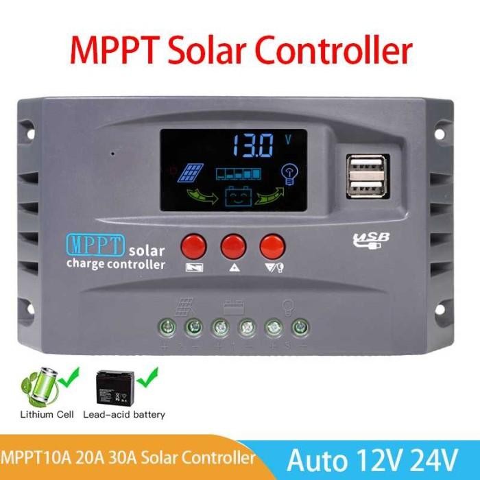 Jual Scc Mppt Pwm 20A-30A-100A 12V/24V/48V Panel Solar Charger ...