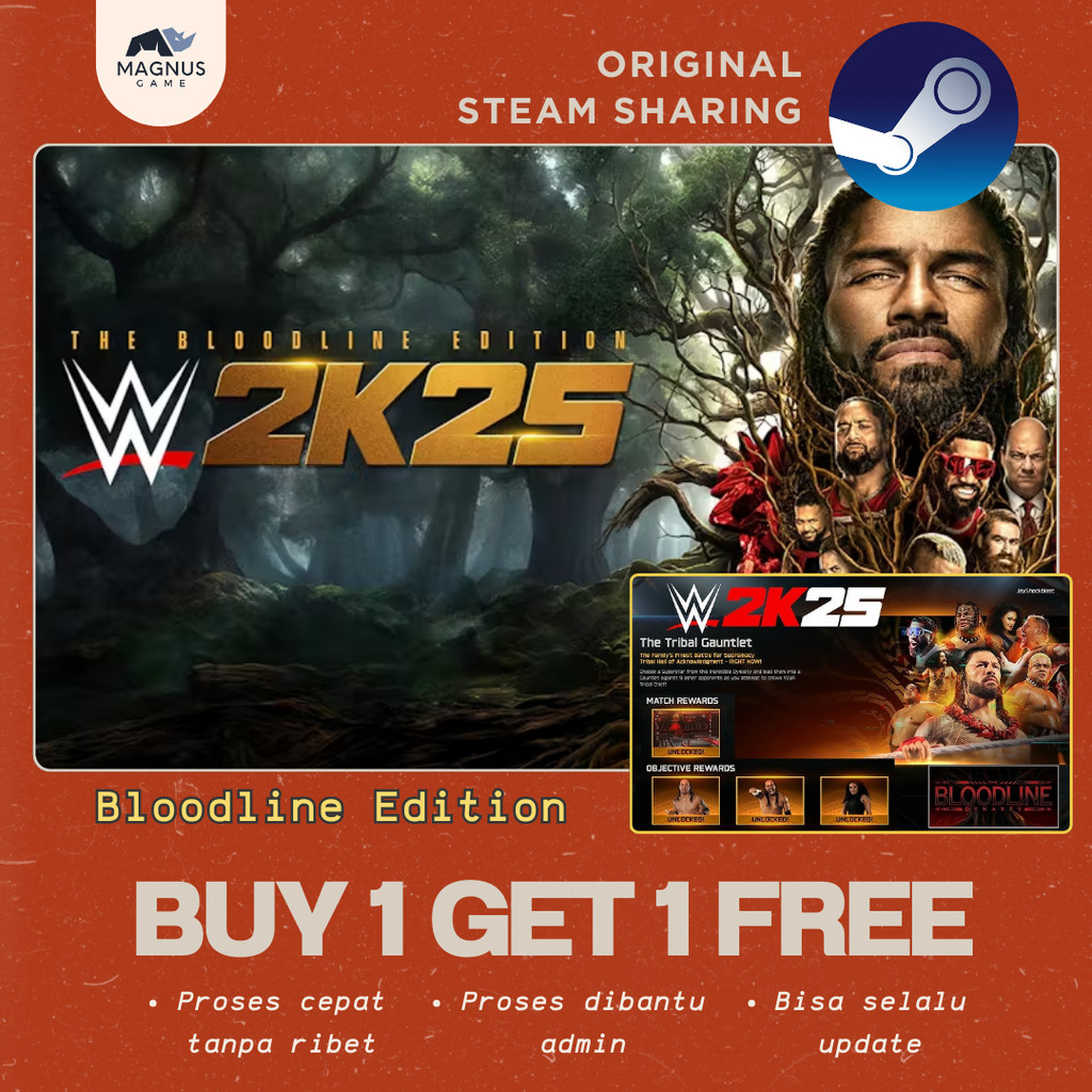 Jual WWE 2K25 Bloodline Edition Original Sharing Game PC | Shopee Indonesia