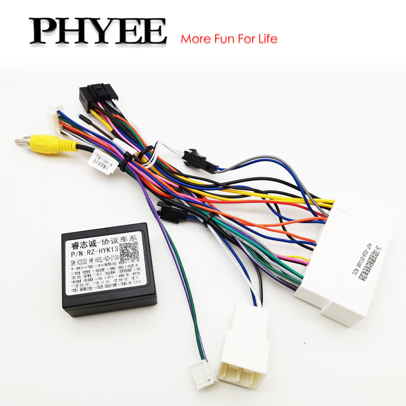 Jual CAN Bus Decoder Wiring Harness 16Pin Connector Car Android Cable ...