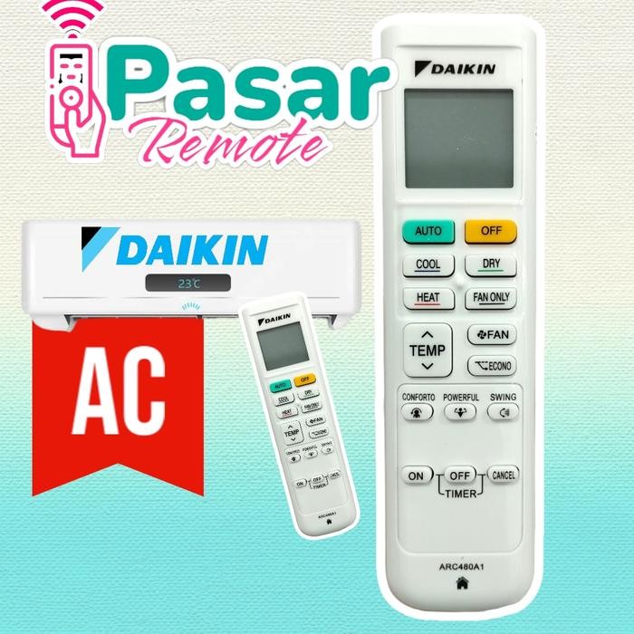 Jual REMOTE / REMOT AC DAIKIN PANJANG | Shopee Indonesia