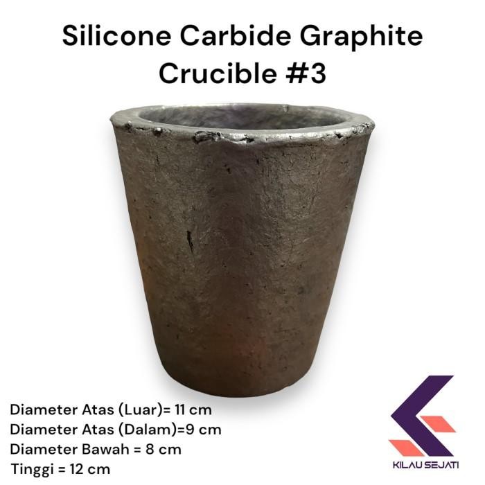 Jual PREMIUM Crucible grafid tungku kowi untuk lebur tembaga kuningan 3 ...