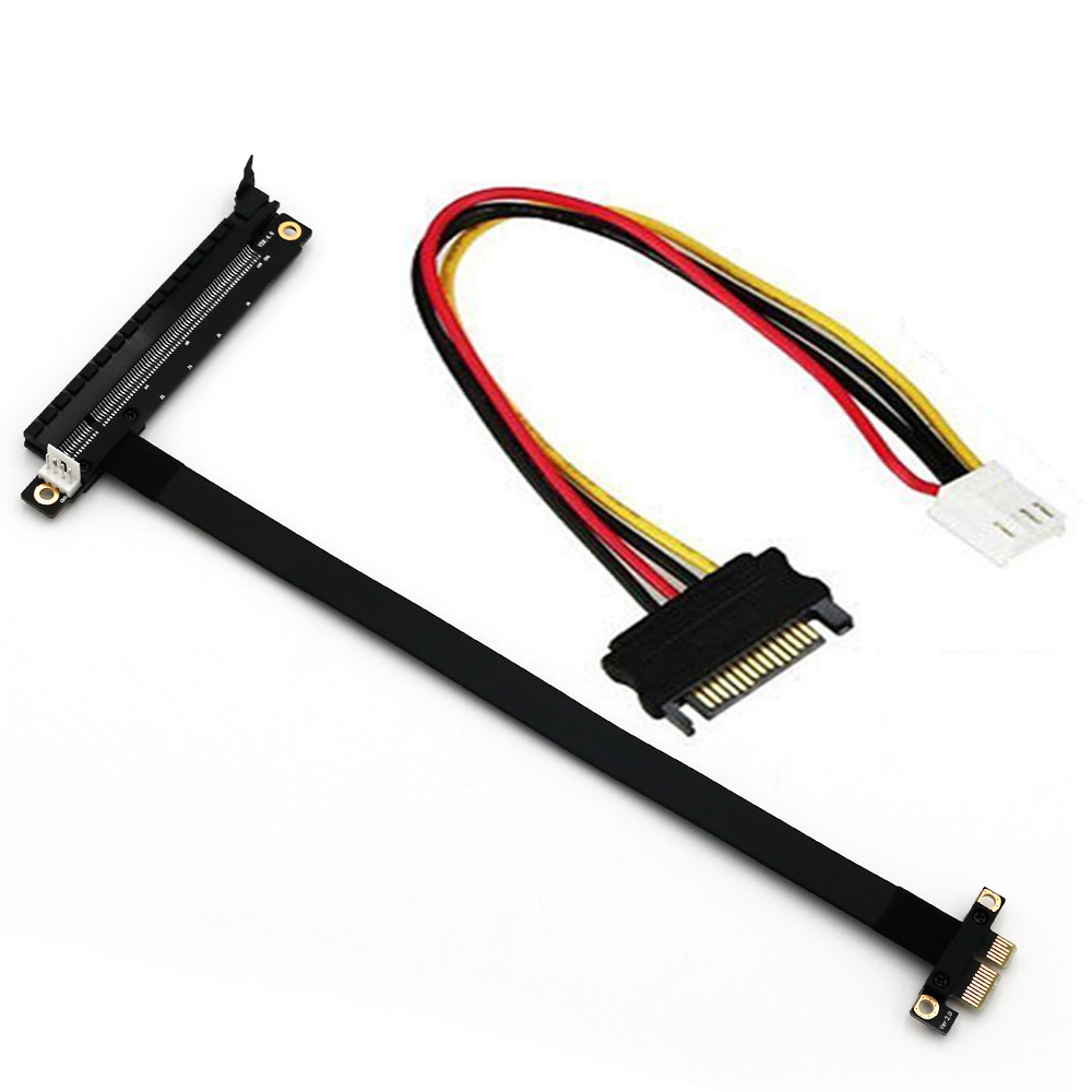 Jual BEST SELLER PCIE 1X TO 16X Flexible Extension Cable PCI Express 1 ...