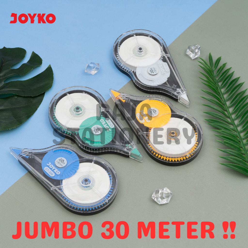Jual Joyko Correction Tape 30m JUMBO / TipEx Kertas Joyko Kering BESAR ...
