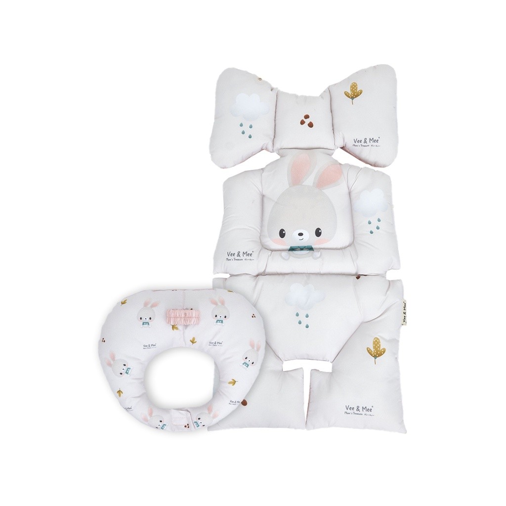 Jual Alas Stroller Bayi / Stroller Pad + Bantal Dot Rabbit Series Vee ...