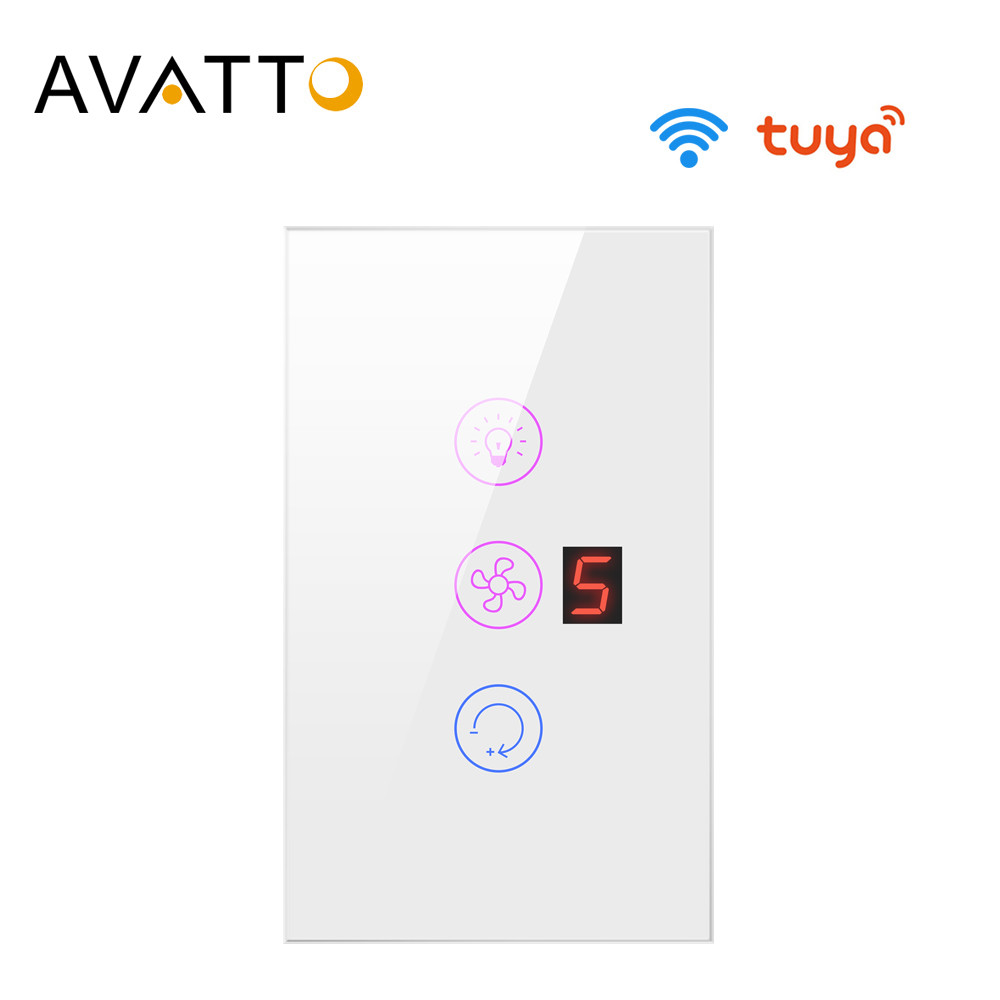 Jual AVATTO Tuya Wifi Fan Light Switch Smart Ceiling Fan Lamp Switch ...