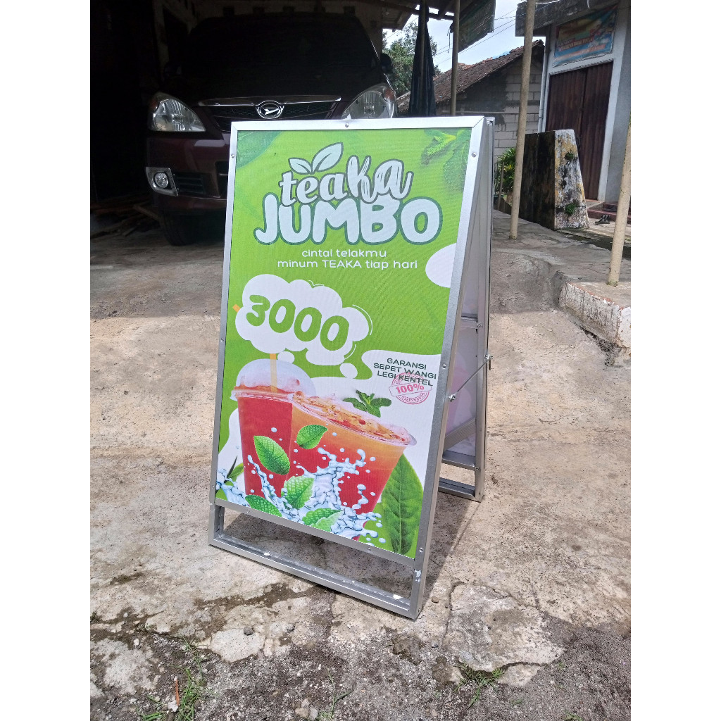 Jual Stand Banner Besi Hollow Galvanis ukuran 50 x 80 cm | Shopee Indonesia