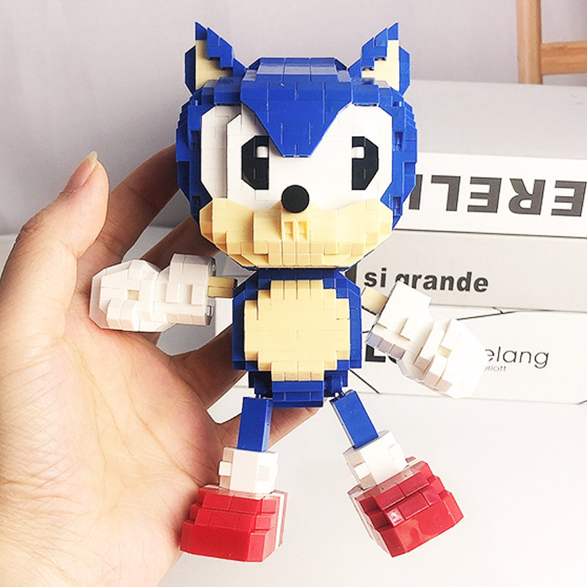 Jual Nano Blocks Figur Sonic 3D Model, Mainan Blok Susun, Bricks Anime ...