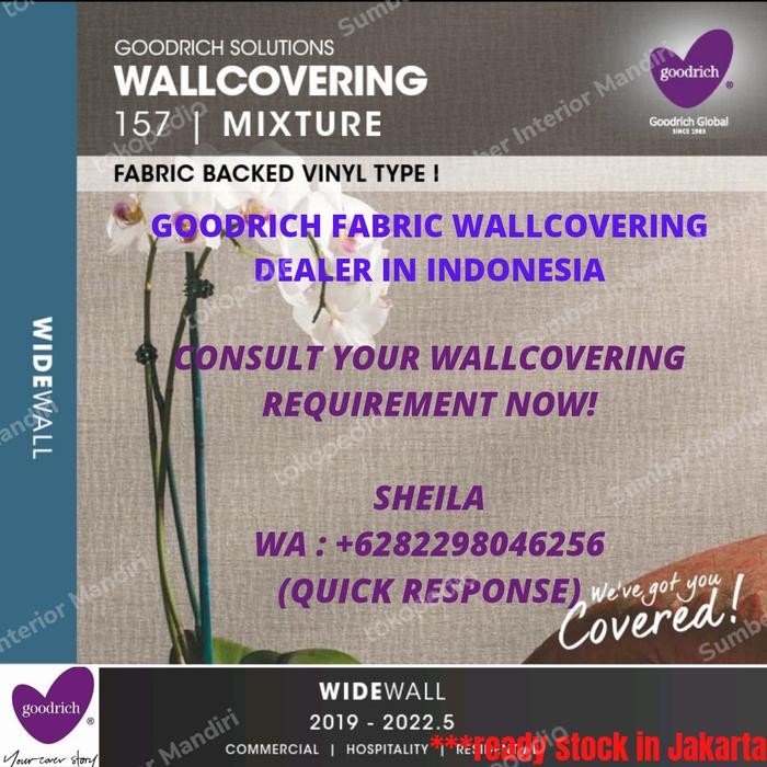 Jual Wallsmart Goodrich Wallpaper (Fabric Backed) | Shopee Indonesia