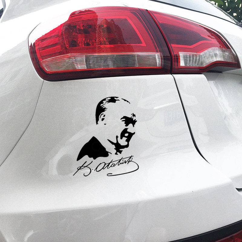 Jual 8 Designs Turkey Mustafa Kemal Ataturk Signature Golden Nickel Car ...