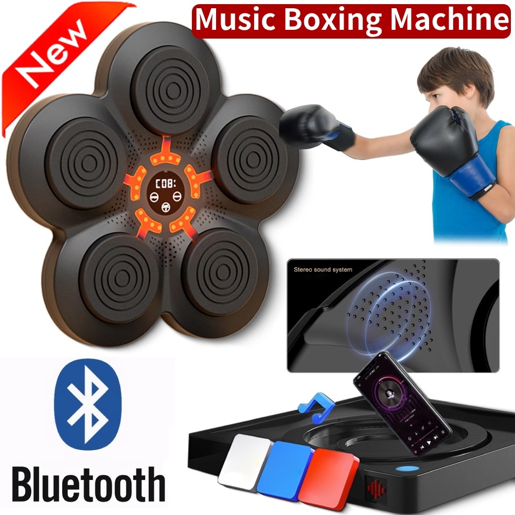 Jual Smart Music Boxing Machine Wall Target LED Lighted Sandbag ...