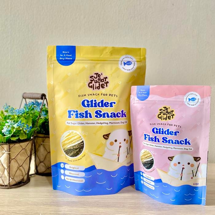Jual Snouty- SUGAR GLIDER FISH SNACK, RASA ORIGINAL, 100GR | Shopee ...