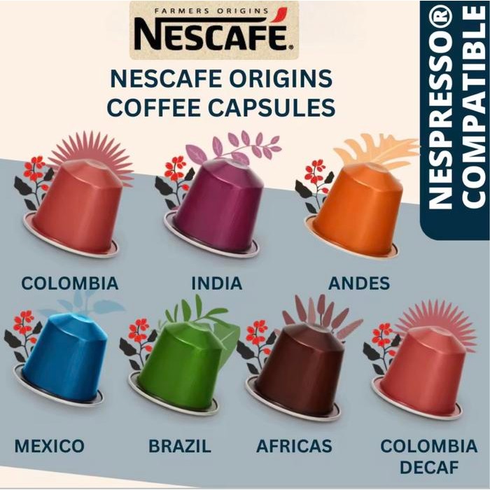 Jual Nespresso NESCAFE FARMERS ORIGINS Coffee Capsule Kapsul Kopi ...