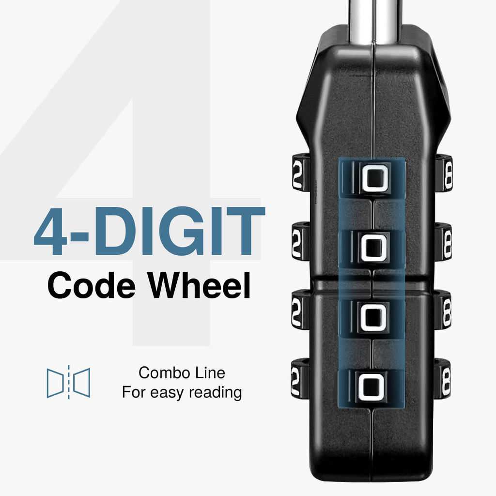 Jual Combination Padlock 4 Digit Waterproof Locks Outdoor Code Lock For ...
