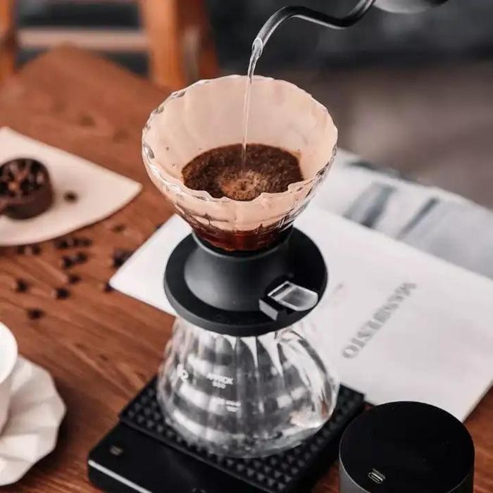 Jual Dripper Glass Immersion Switch V60 Large Size With Hand Punch ...