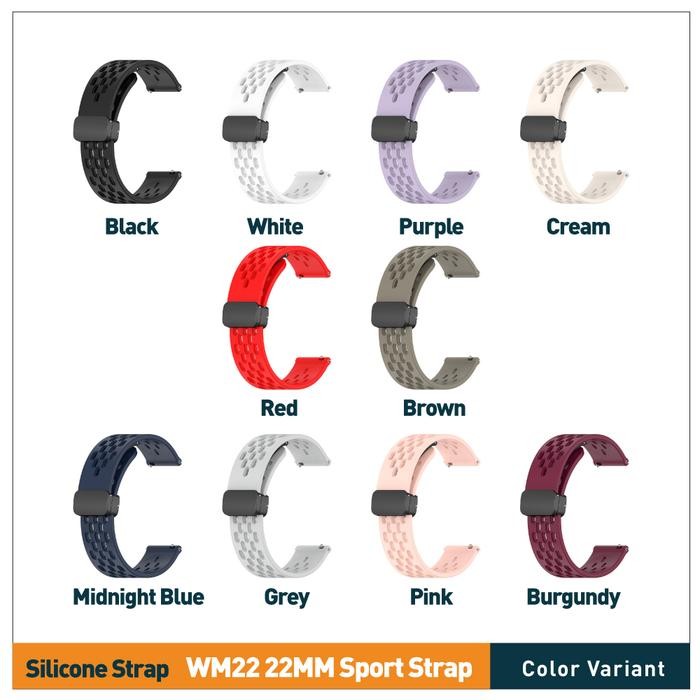 Jual TronikJaya- Hop Wm22 Magnet Strap 22Mm For Amazfit Bip 5 Gtr 2 3 4 ...