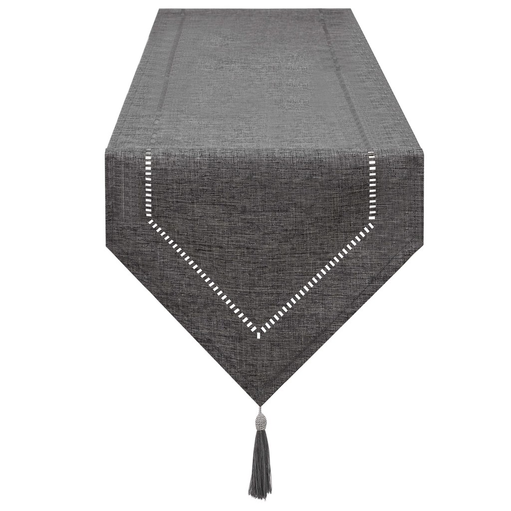 Jual Linen Table Runner For Dining Table, Solid Color Table Runner ...