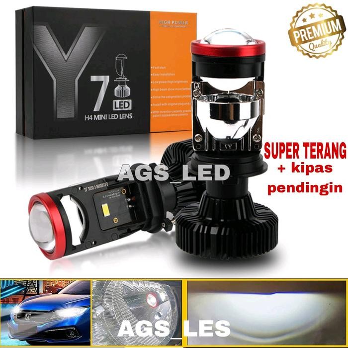 Jual PREMIUM LAMPU LED Y7D PROJECTOR H4 LED SUPER BRIGHT PREMIUM ...