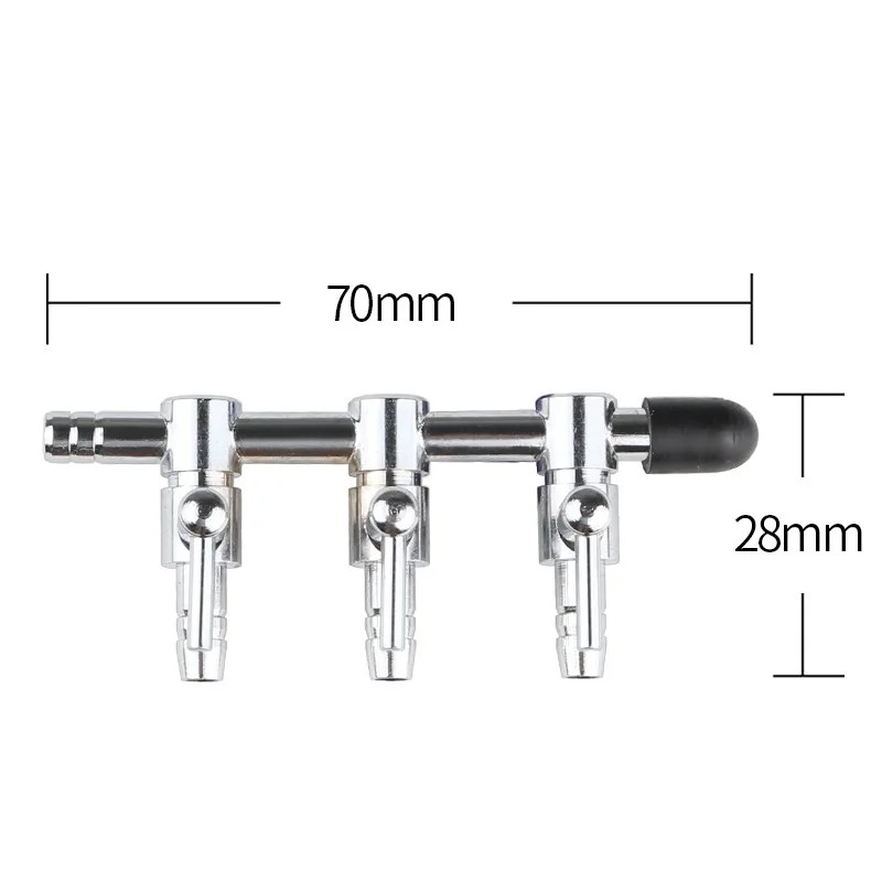 Jual 1-8 Way Stainless Steel Air Splitter Valve Aquarium Air Pump Flow ...