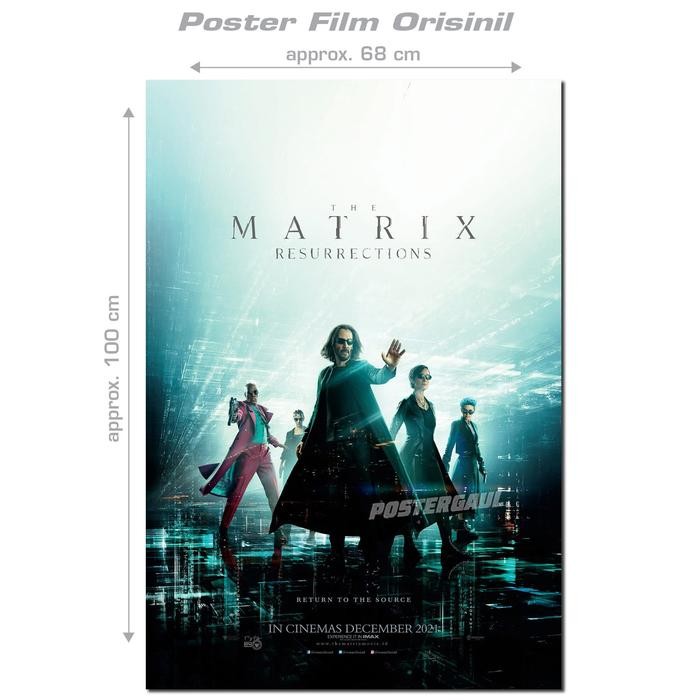 Jual Poster Film THE MATRIX RESURRECTION - original Indonesian one ...