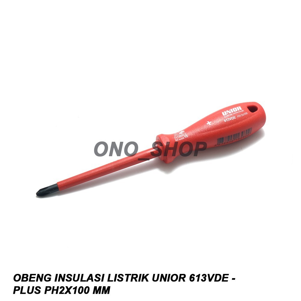 Jual Obeng Insulasi Listrik UNIOR 613VDE - Plus Ph2x100 Mm | Shopee ...