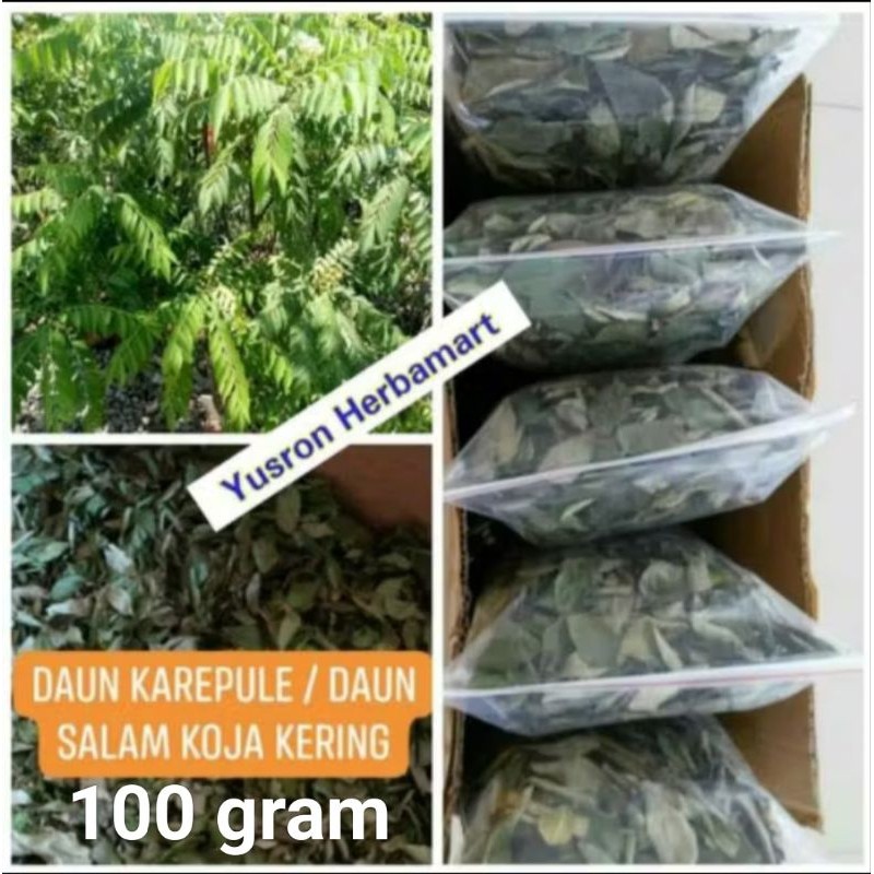 Jual Daun Kari Kare Atau Salam Koja Temurui Kering 100 Gram [fresh ...