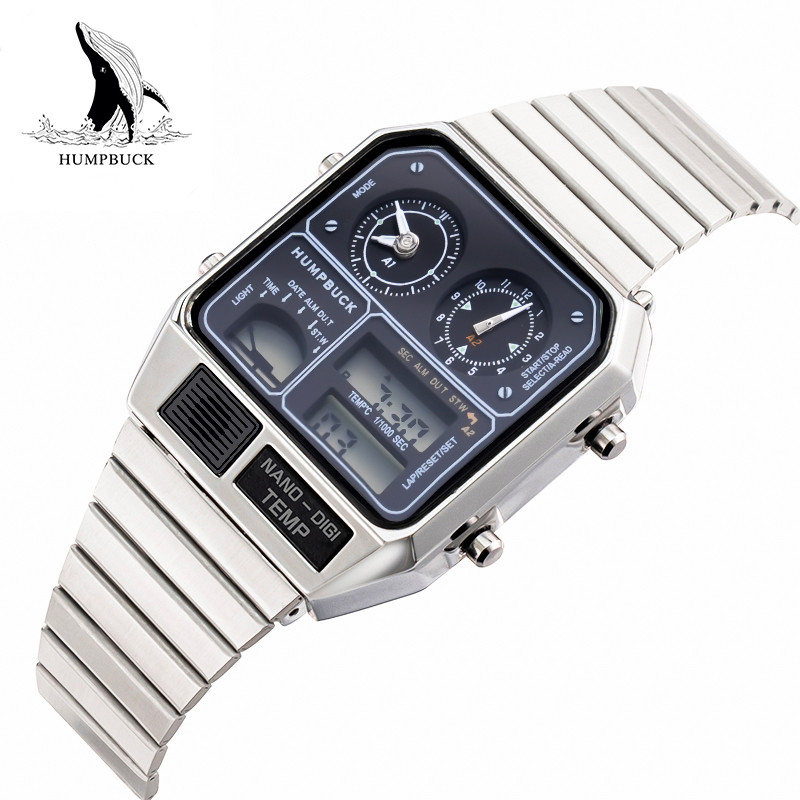 Jual LED Electronic Multi Function Man Digital Watch Military Quartz ...