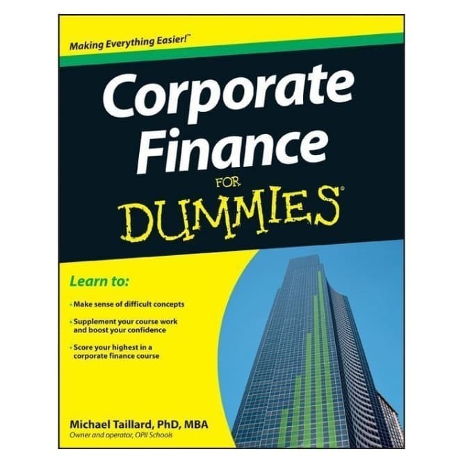 Jual Buku Best Seller Eng-Id! Corporate Finance for Dummies by michael ...