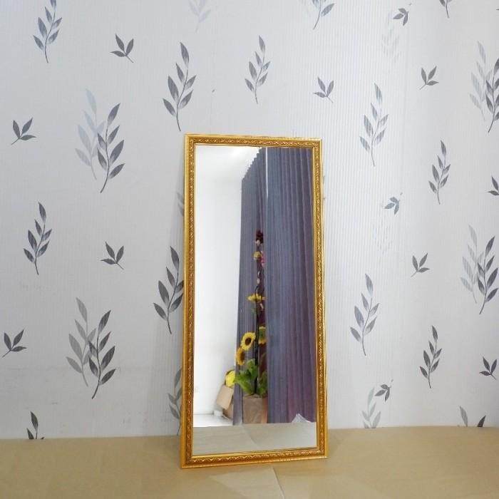 Jual Kaca Cermin Rias List Warna Lis Emas Bingkai Frame Gold 35 X 80 Cm ...