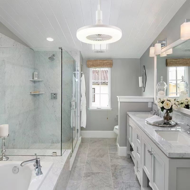 Jual Home Decor Ceiling Fans with Led Light Rotation Cooling Home ...