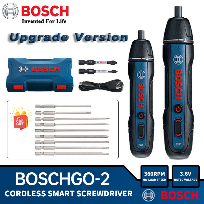 Jual Obeng Elektrik Bosch Go2 3.6V Obeng Isi Ulang Otomatis Alat Batch ...