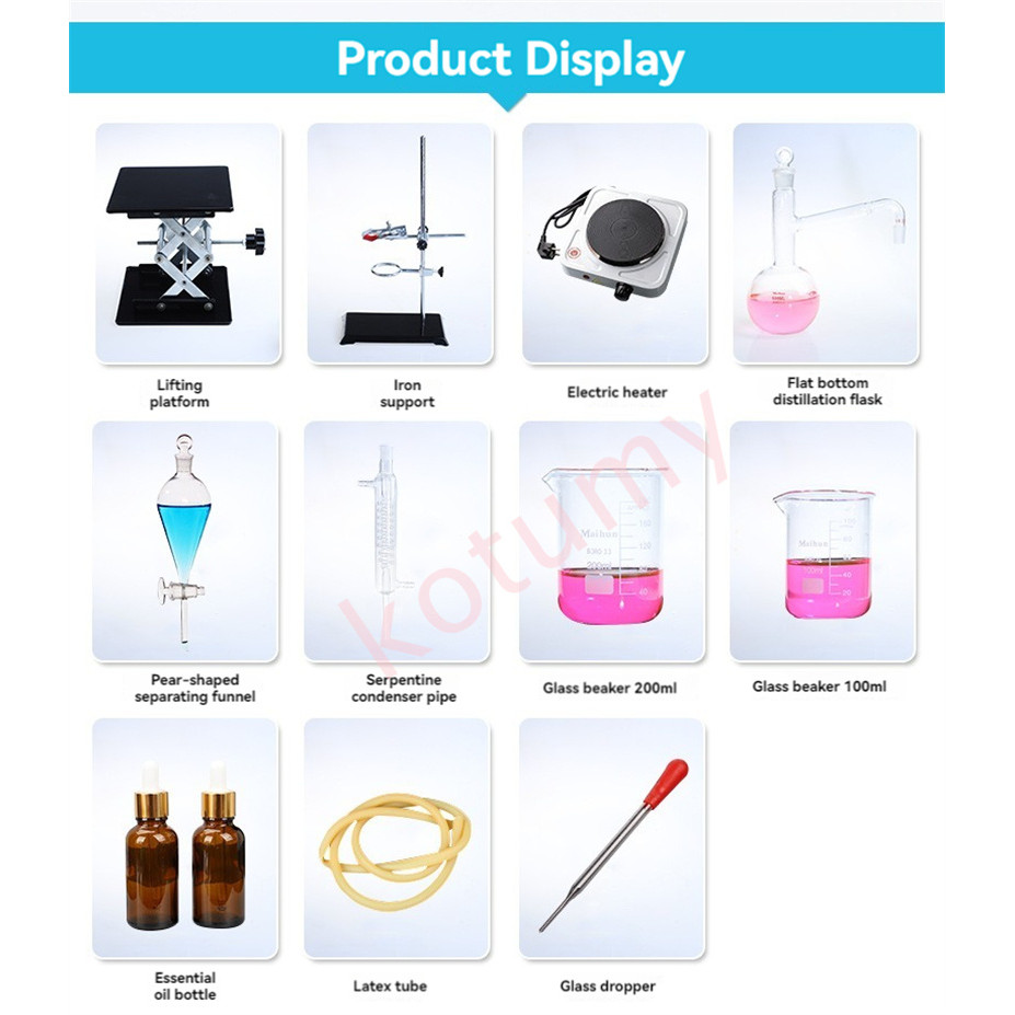Jual 500/1000MLEssential Oil Extraction Separator Device Distillation ...