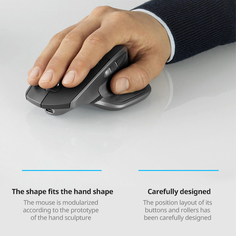 Jual Logitech MX Master 2S BLE Mouse Wireless Office Mouse LED Battery ...