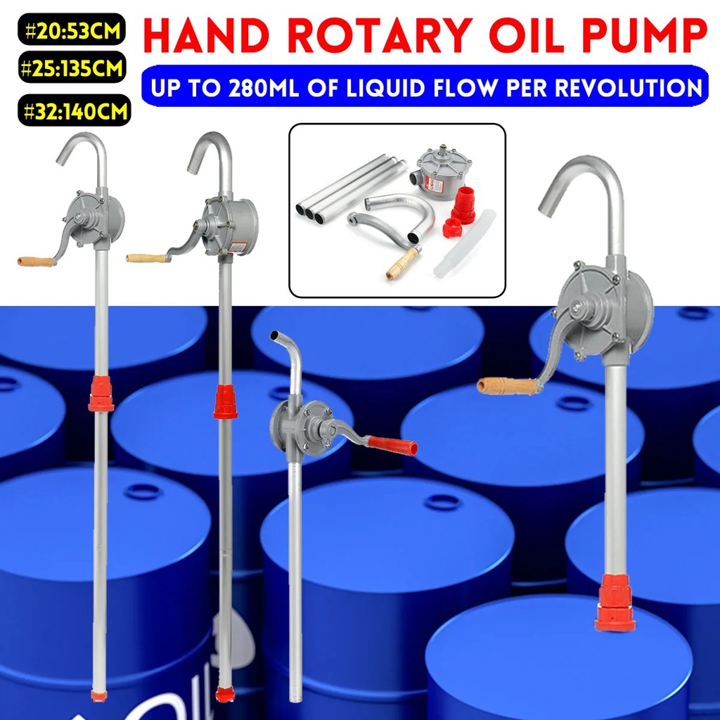 Jual Manual Hand Pump Heavy Drum Rotary New Oil Fuel Barrel Heavy Duty ...