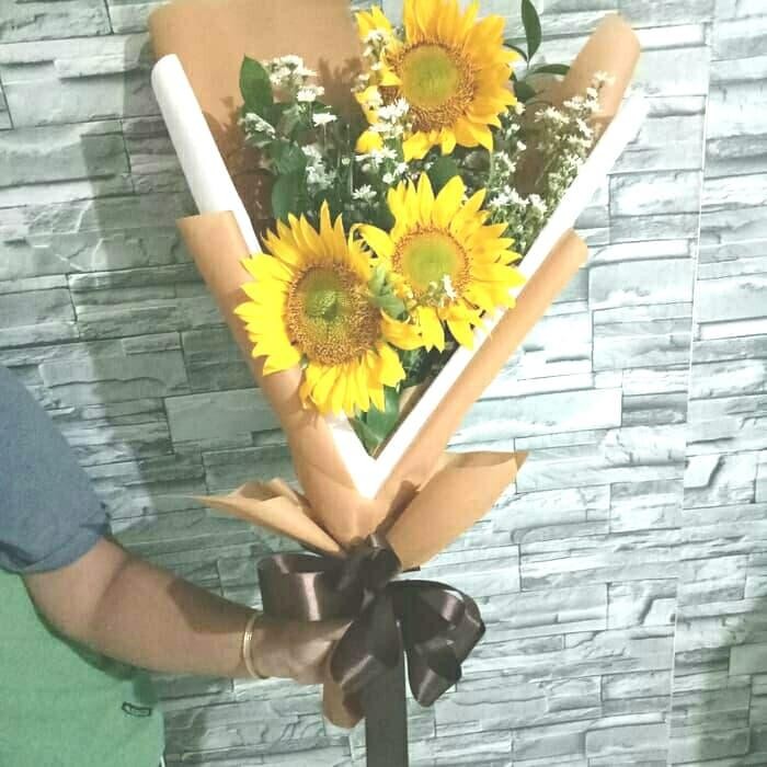 Jual Buket Bunga Matahari Asli Bucket Wisuda Hand Bouquet | Shopee ...