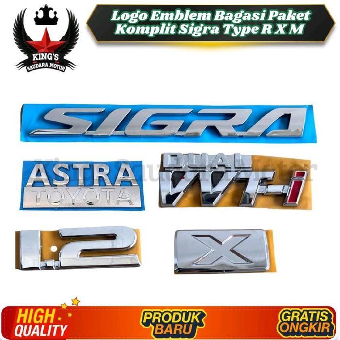 Jual Logo Emblem Bagasi Sigra Type X R M Car Ori Original Asli | Shopee ...