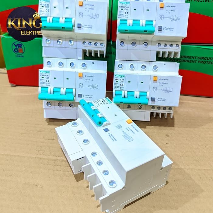Jual Rcbo Rccb Mcb + Elcb Vorge Vrble 3P+N 3Phase + Netral Garansi 1 Tahun | Shopee Indonesia