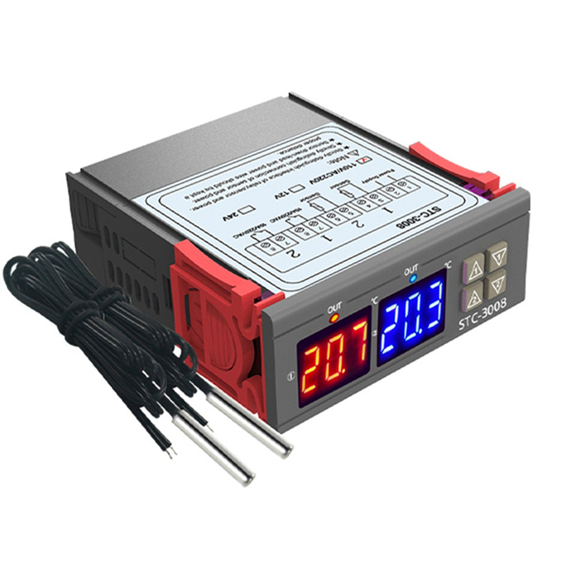 Jual Digital Thermostat Temperature Controller STC-3008 Thermometer ...