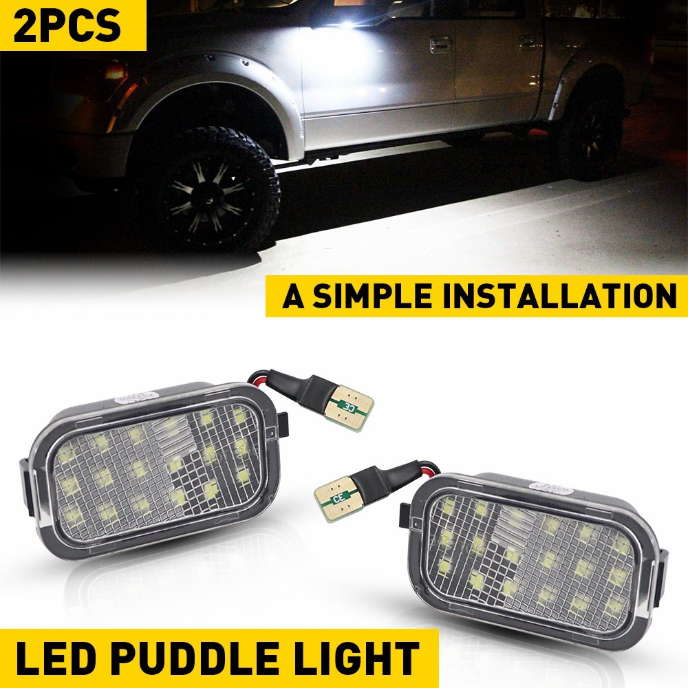 Jual 2 Buah Lampu Genangan Cahaya Cermin Bawah LED Mobil Putih untuk ...